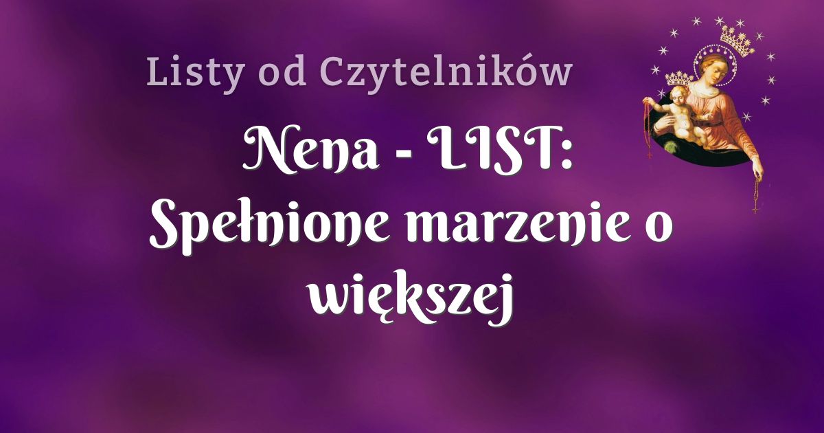 Nena - LIST: Spełnione marzenie o większej rodzinie